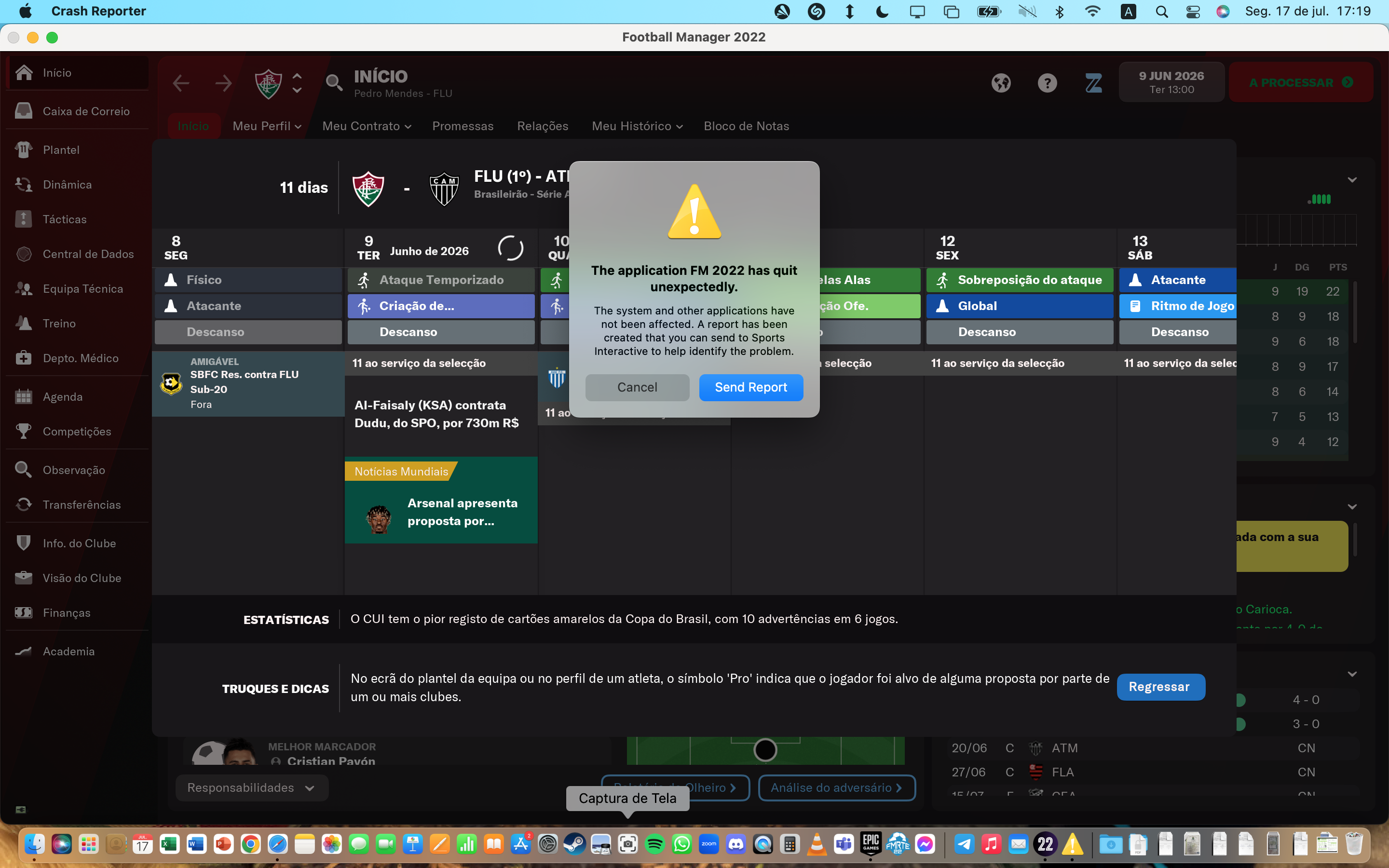 The application FM 2022 has quit unexpectedly - FMRTE for Mac Os